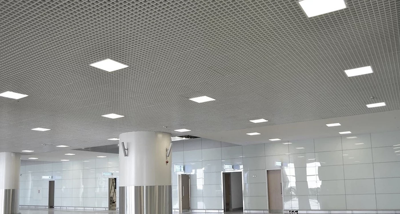 AP 104 Open Cell Ceiling - Apton Partitioning