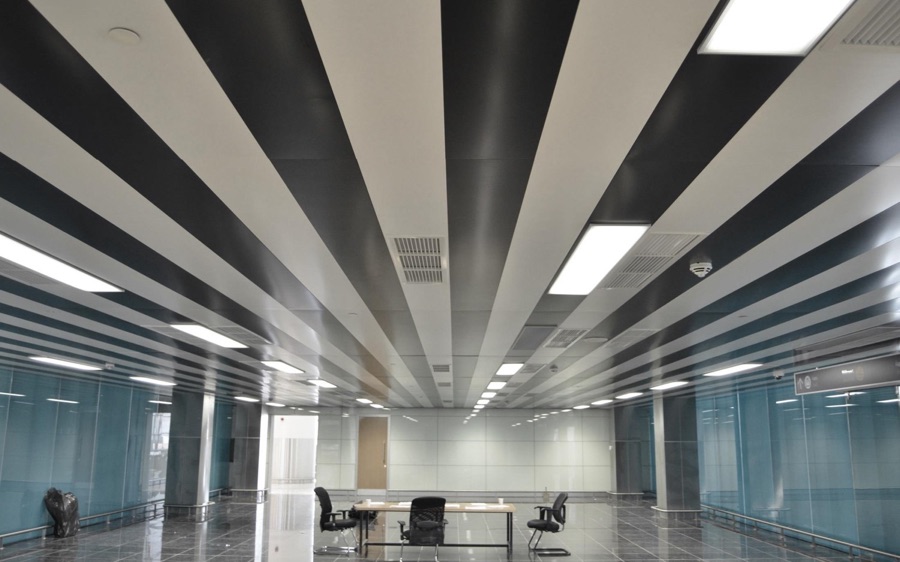 AP 103 Linear Strip Ceiling - Apton Partitioning